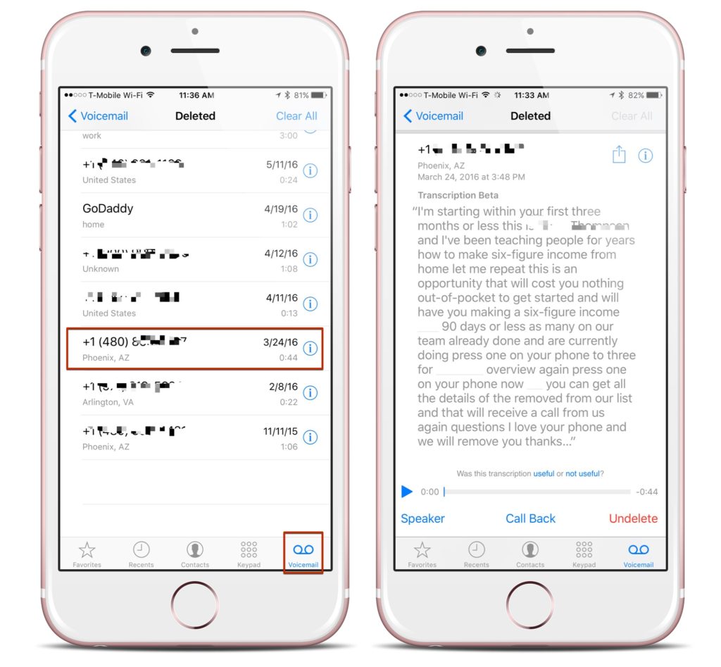 How To Use iOS 10 Voicemail Transcription on Your iPhone – MacTrast