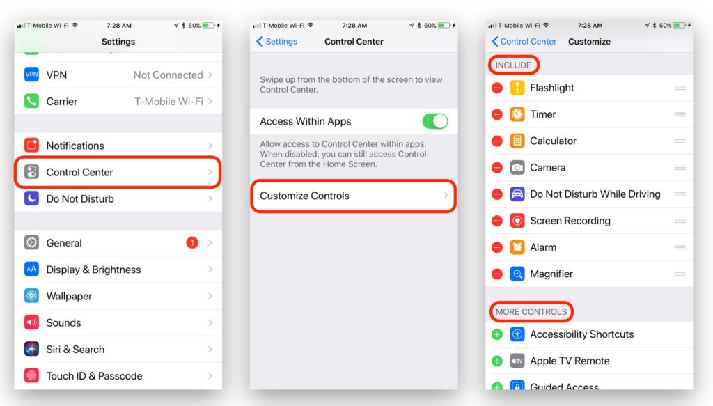 How To Customize Control Center in iOS 11 – MacTrast