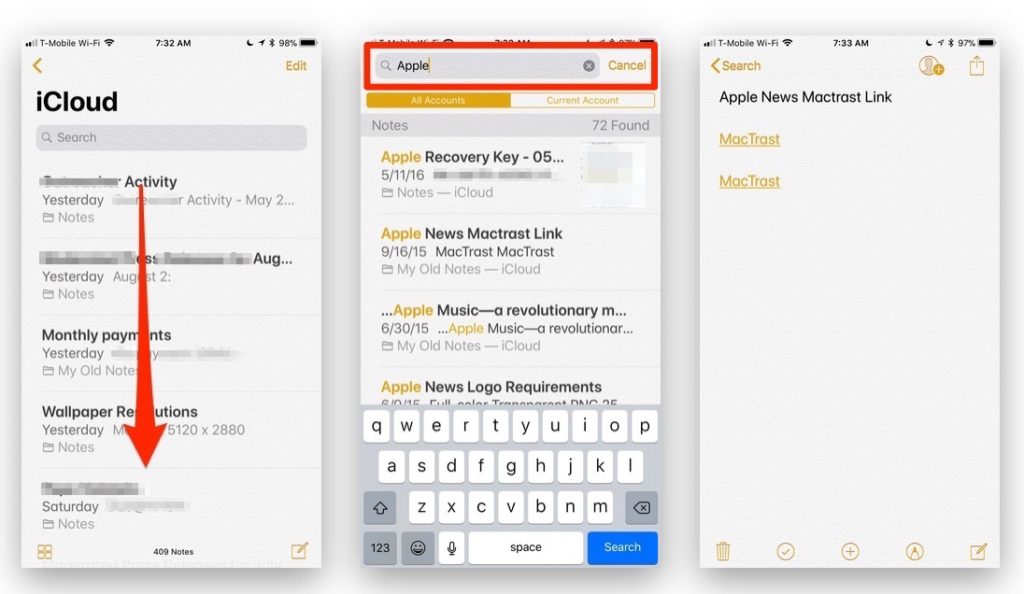 How To Use the Search Function in Notes on Your iOS Device – MacTrast