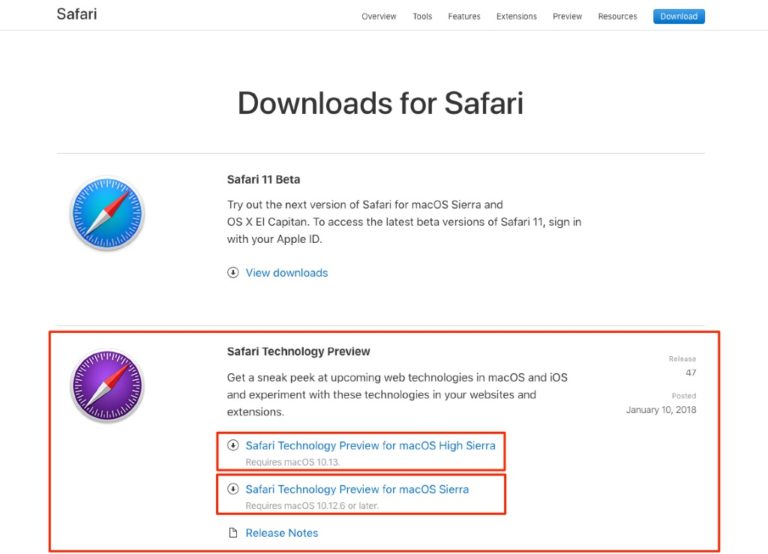 How To Download and Use the Safari Technology Preview on Your Mac ...