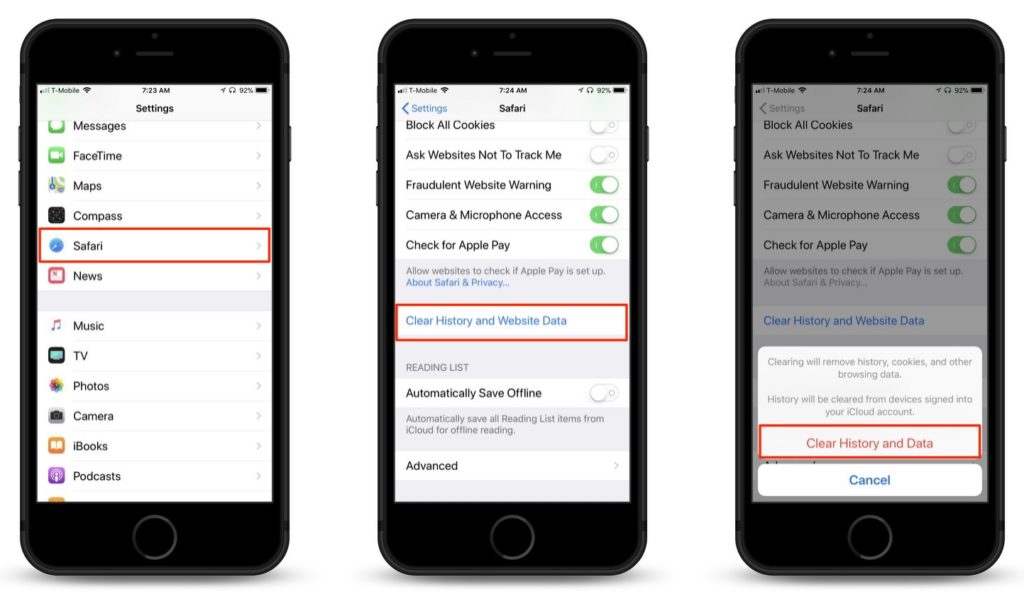 How To Clear Cache and Delete Cookies w/ Browsing History in Safari for iOS