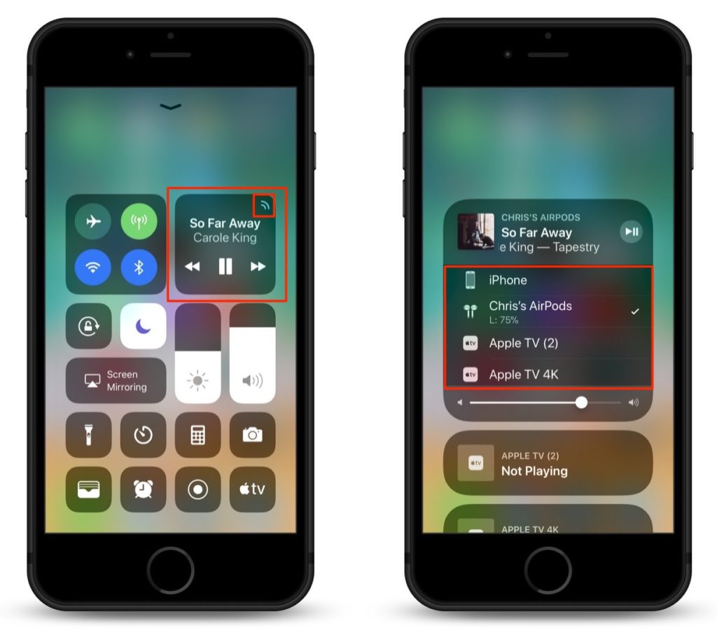 How To Switch Bluetooth Devices in the iOS 11 Control Center – MacTrast