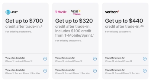 Apple Highlights iPhone Trade-In Deals From Carriers – MacTrast