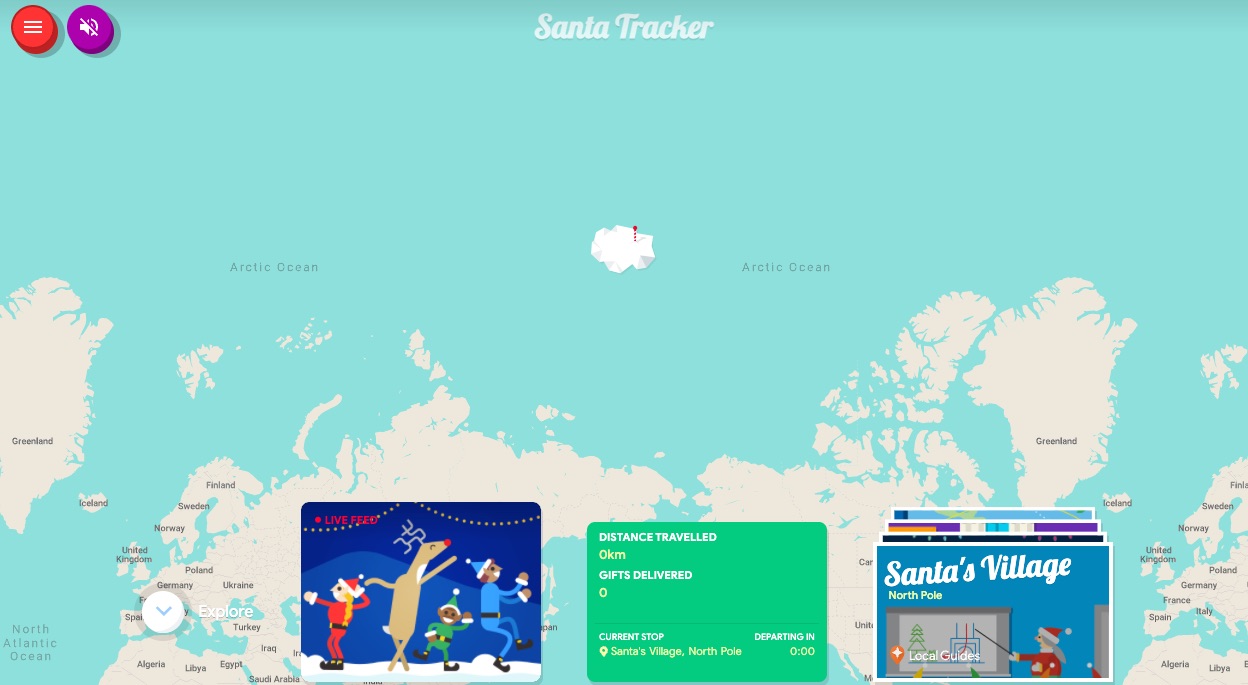 Google's Santa Tracker Once Again Tracks Santa's Annual Christmas Eve ...