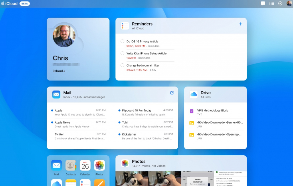 Apple Test New Design for iCloud Website on Beta.iCloud.Com – MacTrast