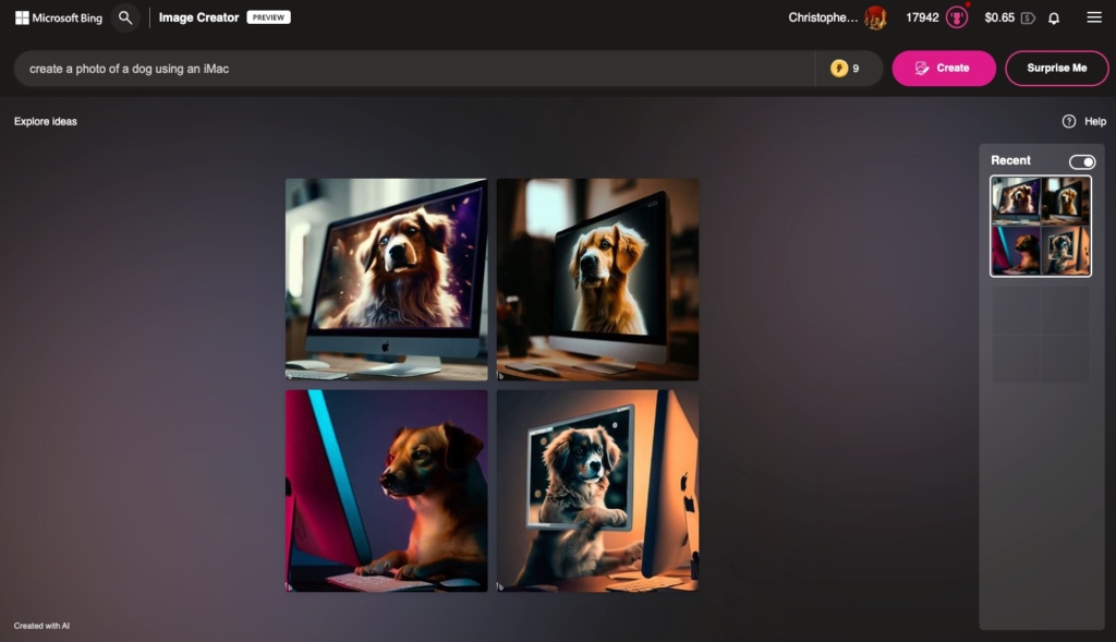 Microsoft's AI-Powered Bing Experience Now Has Image Creation Functionality