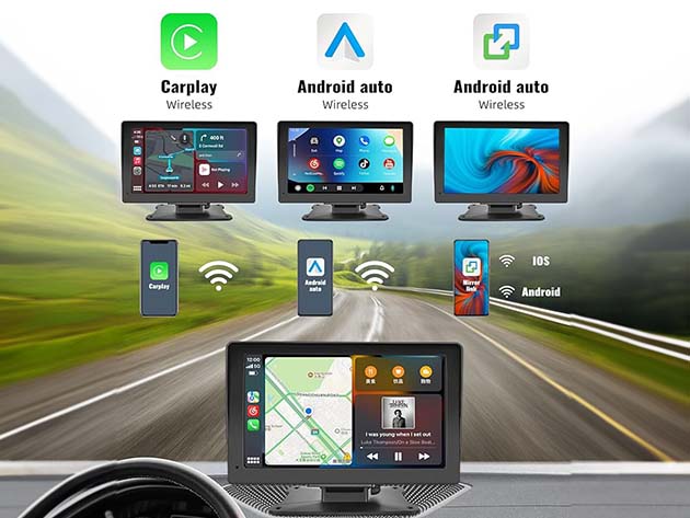 Mactrast Deals: 7″ Wireless Car Display with Apple CarPlay & Android ...